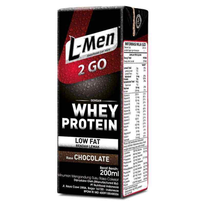 Jual L-MEN UHT MILK 2GO CHOCOLATE 200 ML di Seller FRESTIVE SUPERMARKET ...