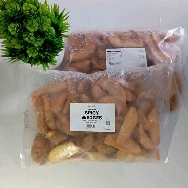 Jual Kentang Premium Spicy Wedges 800gram di Seller Ayesha Frozen Food ...