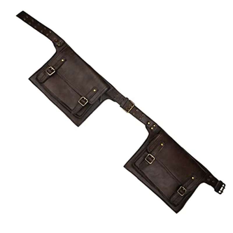 Jual Medieval Leather Vintage Hip Bag: Steampunk Fanny Pack Viking Belt ...