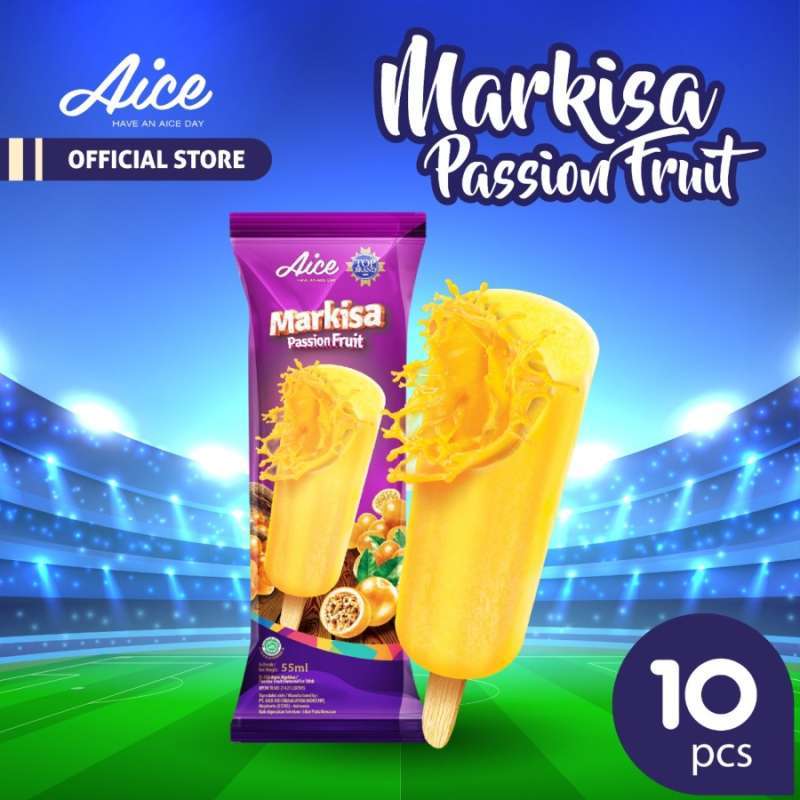 Promo Aice Ice Cream Markisa Passion Fruit isi 10 pcs es krim Diskon 50 ...