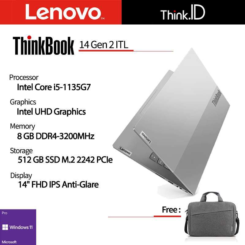 Jual Thinkbook 14 Itl G2 I5-1135g7 8gb 512gb Nvme 14ips Win11 Pro Di ...