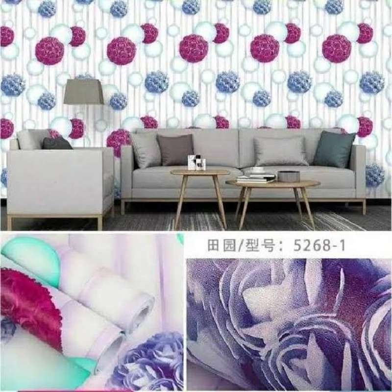 Jual Wallpaper Sticker Dinding Merk Kct Wallpaper Tempel Wallpaper ...