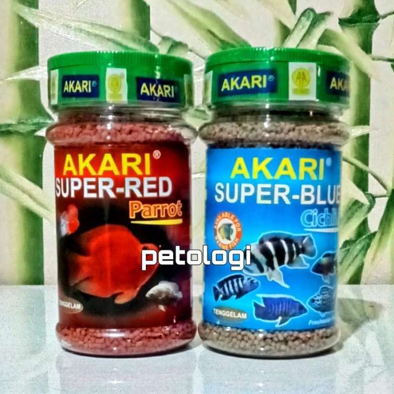Jual Akari Super Red Parrot Super Blue Cichlid 140 Gr Pelet Ikan ...