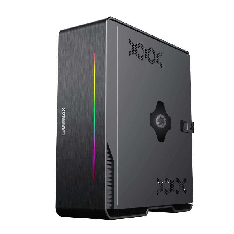 Jual Gamemax Violin Black PSU 180W Ultra Slim Mini-ITX ITX Gaming Case ...