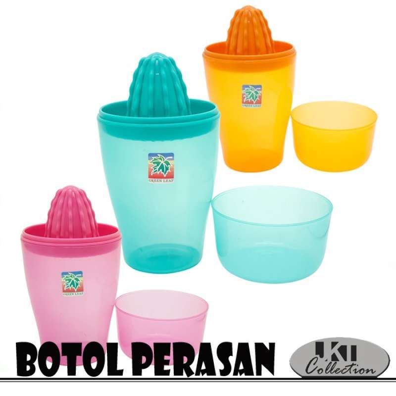 Jual Green Leaf Twister Squeezer Botol Perasan Jeruk Gelas Air Lemon ...