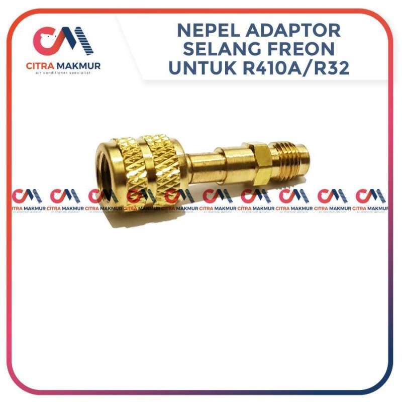 Jual Adaptor Nepel R32 R410 Konektor Connector Freon Refrigrant R 32 R ...