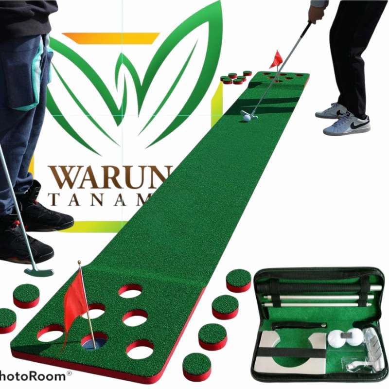 Jual Putting Green Battle putt Game set 50x350 cm - Mini Golf ...