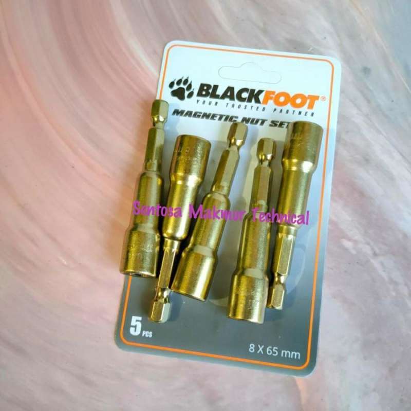 Jual BLACKFOOT 8 X 65 MM Mata Bor Baut Sock Roofing Magnet Magnetic Hex ...