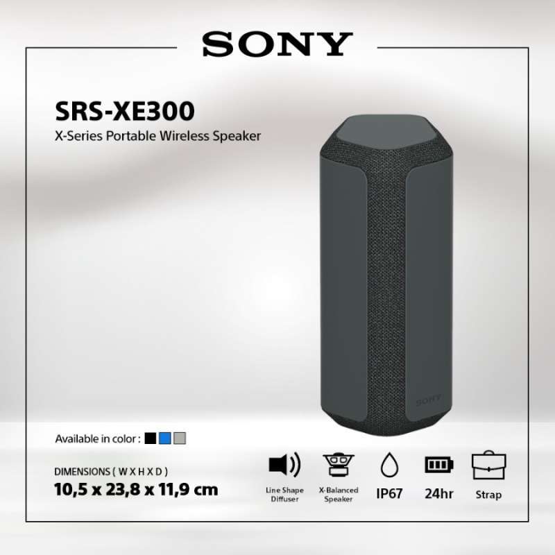Jual SONY XE300 Black Portable Wireless Speaker / SRS XE300 / XE 300 ...
