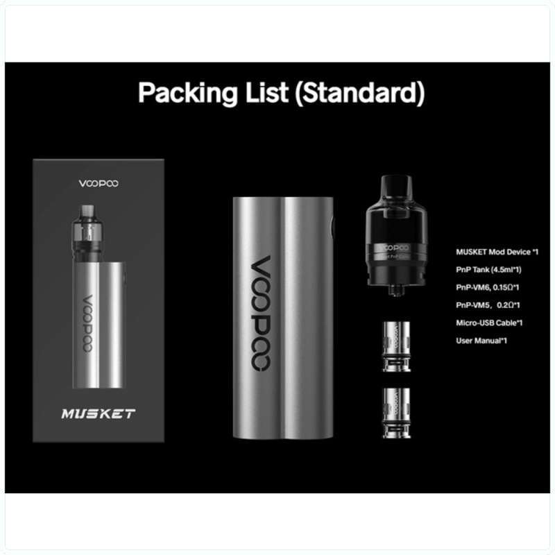 Jual Voopoo Musket 120w Mod Kit + Pnp Pod Tank By Voopoo / Musket Kit ...