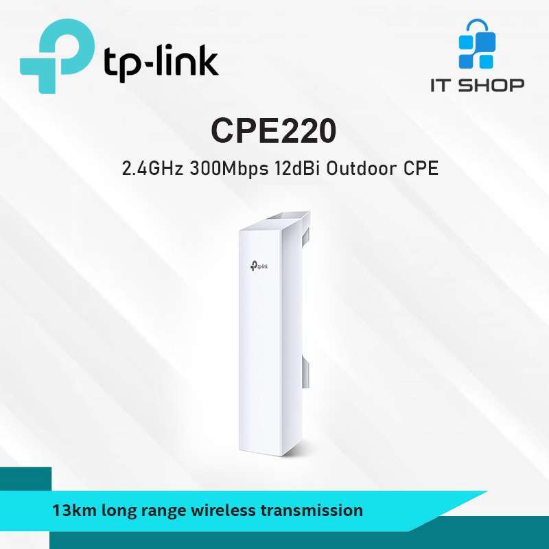 Jual TP-Link CPE220 2.4GHz 300Mbps 12dBi Outdoor CPE di Seller IT Shop ...