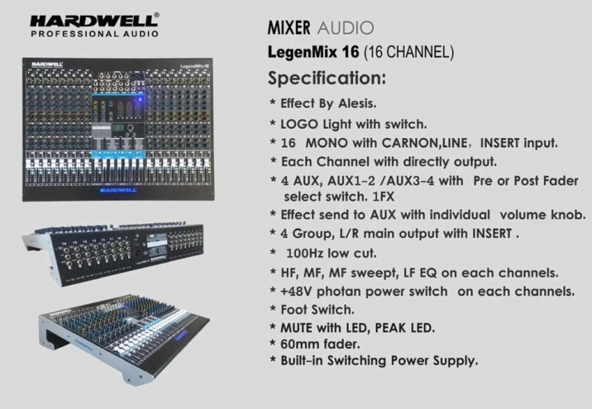 Promo Mixer Audio Hardwell Legendmix16 Legendmix 16 Legend Mix 16 ...