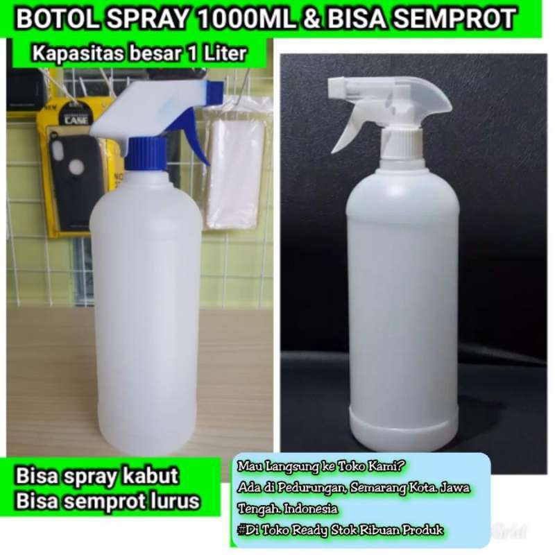 Jual Botol Spray 1000 Ml Botol Semprot Dan Sorot Hdpe Kapasitas Besar 1000m Di Seller Putra ...
