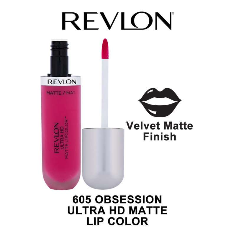 Jual REVLON ULTRA HD MATTE LIP COLOR 605 OBSESSION - LIQUID LIPSTICK ...