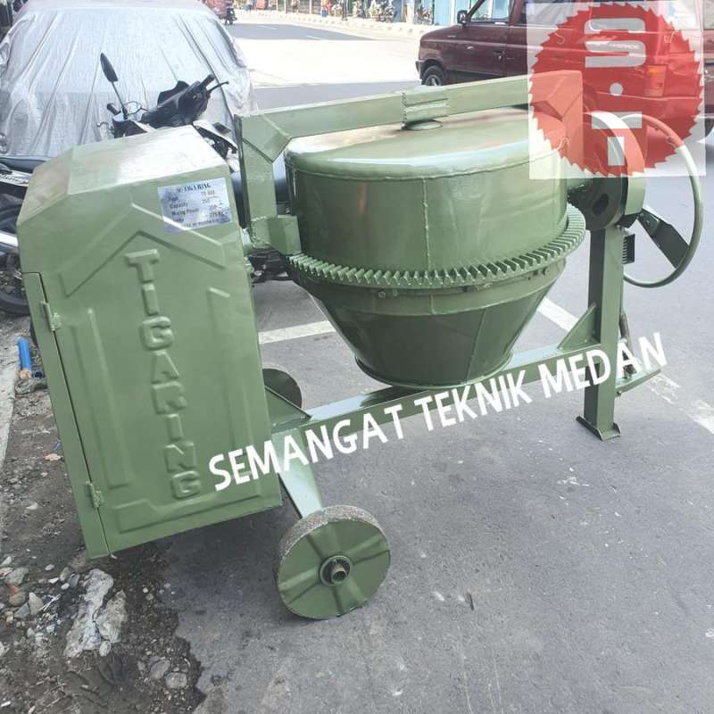 Jual Mesin Molen Semen Mixer 350 Liter 3 Tiga Ring Roda 7pk Dongfeng ...