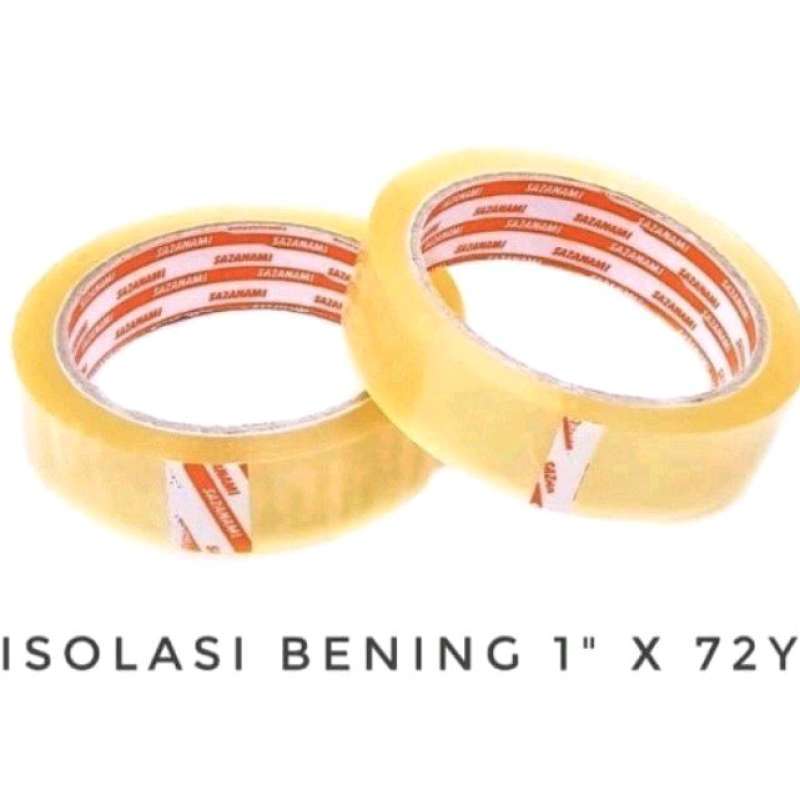 Jual isolasi bening 1 inch 72 yard di Seller Unisya - Warakas, Kota ...