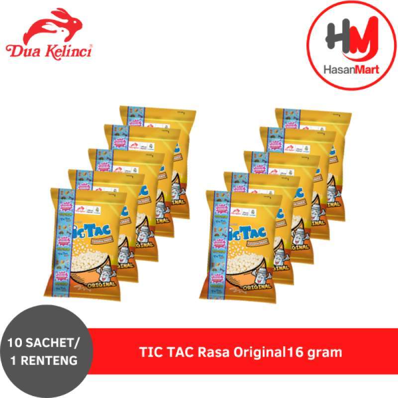 Jual TIC TAC Rasa Original 16 gram [1 Renceng isi 10 Sachet] di Seller ...