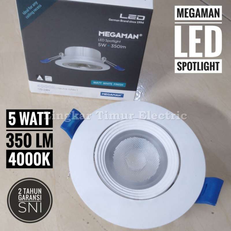 Jual Lampu Led Spotlight 5 Watt Megaman 2.5 Inch 4000k - Mqtl2048 ...