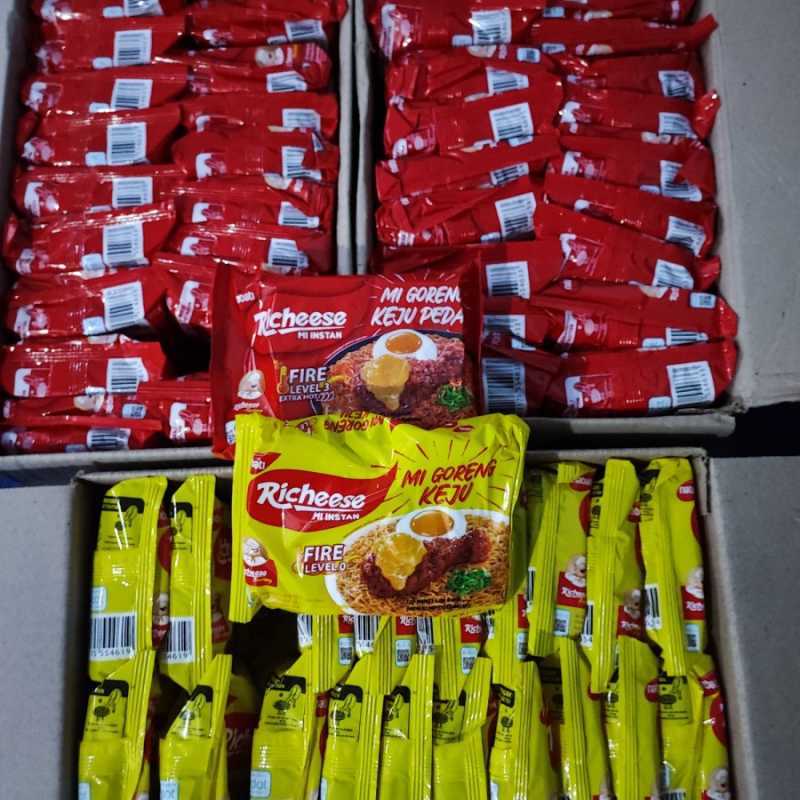 Jual Mie Goreng Richeese Keju / Mi Richeese Keju Level Pedas Viral ...