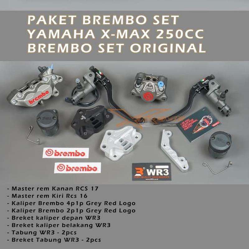 Jual Paket Brembo Set Yamaha XMAX 250 Disc Standar Brembo Medium Set di ...