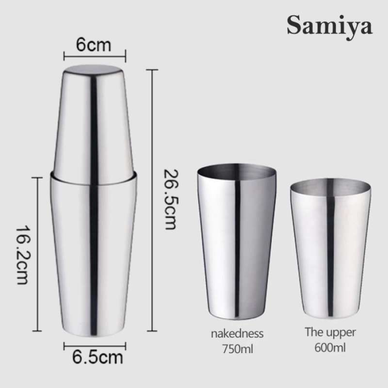 Jual Boston Shaker Cocktail Stainless Set 600ml / 750ml Di Seller Honey ...