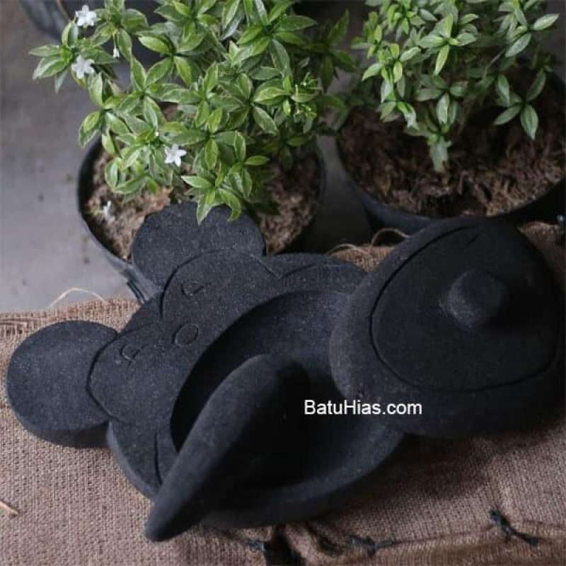 Jual Cobek Tutup dan Ulekan Batu Lava Karakter Mickey 27 cm BESAR (PO ...