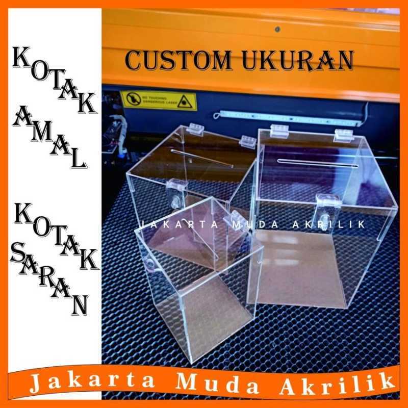 Jual kotak amal cutom / box akrilik custom / kotak saran custom di ...