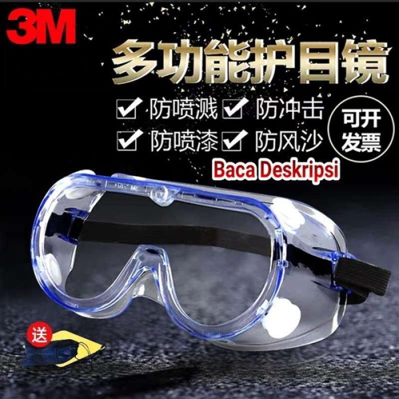 Jual Free Ongkir Kacamata Safety 3M 1621 Original 100% Safety Goggles di Seller Zenbu store ...