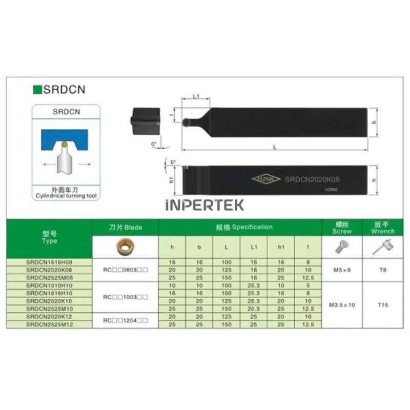 Promo Srdcn 2020 10 Holder Bubut Insert Rckt 10 Pahat Radius Netral ...