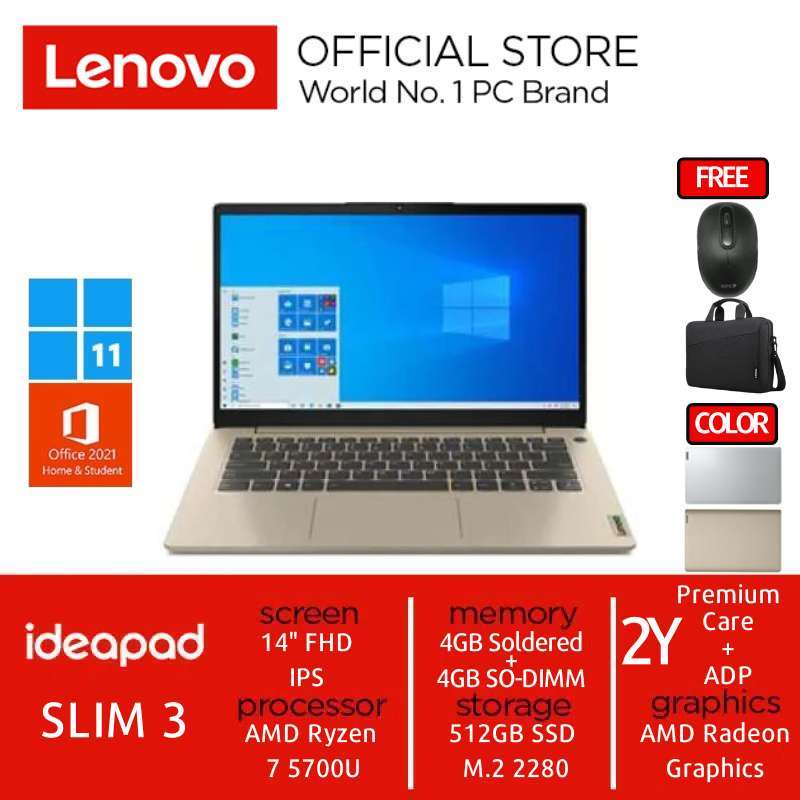 Promo Lenovo IdeaPad Slim ALC HNID HMID Notebook AMD Ryzen U GB GB SSD Win