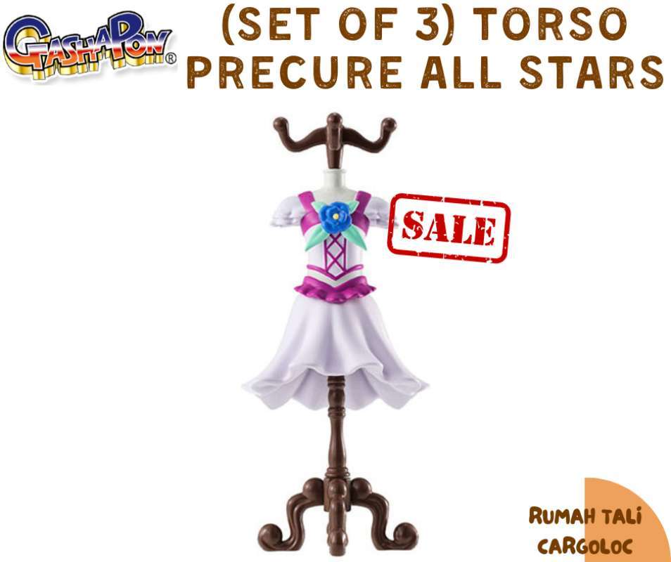 Jual Mainan Miniatur Gacha Set 3 Mini Torso Precure All Stars (japan ...