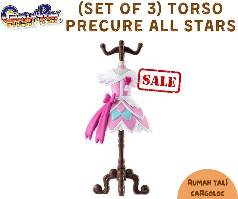 Jual Mainan Miniatur Gacha Set 3 Mini Torso Precure All Stars (japan ...