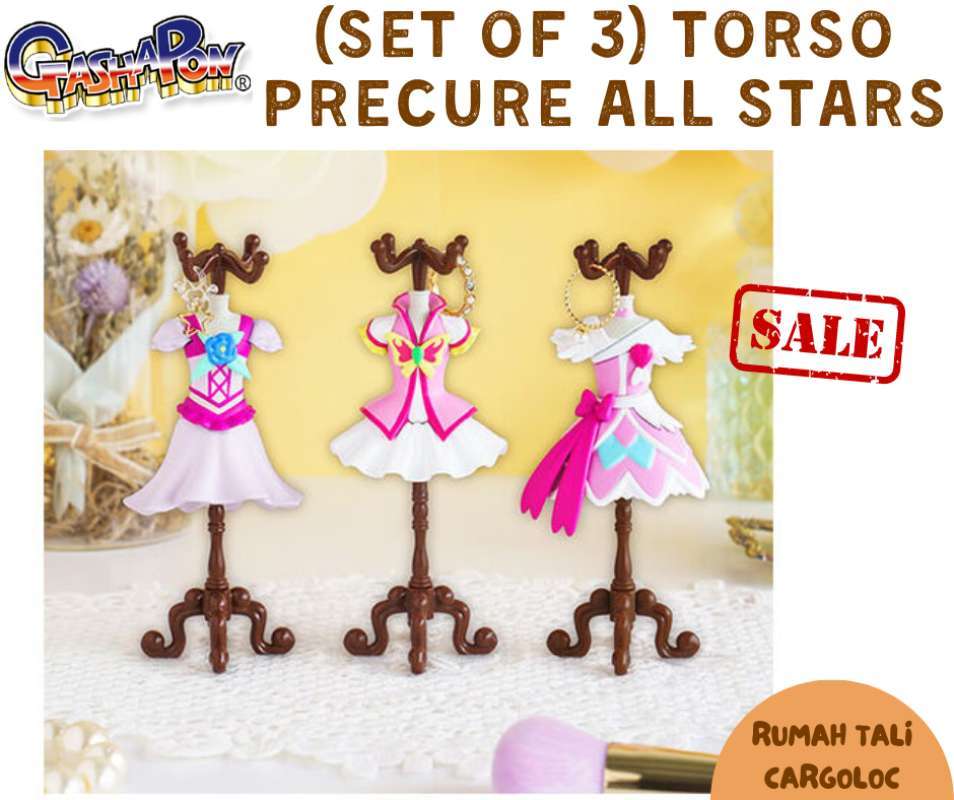 Jual Mainan Miniatur Gacha Set 3 Mini Torso Precure All Stars (japan ...