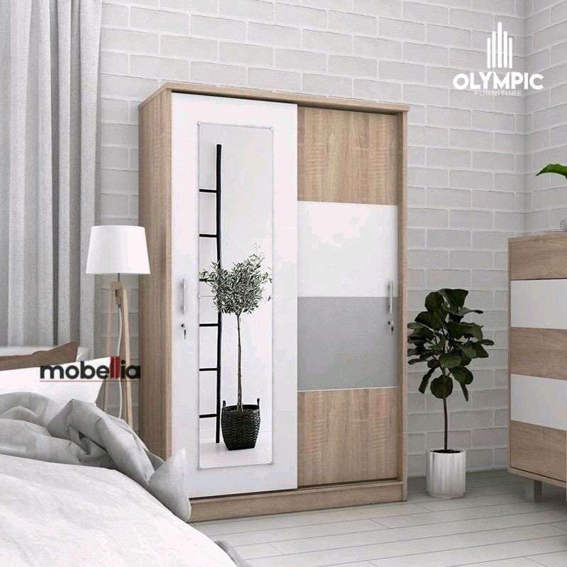 Promo lemari pakaian sliding minimalis Diskon 22% di Seller Mobellia ...