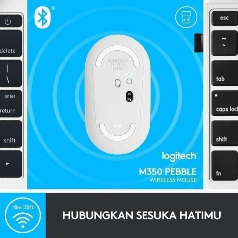 Jual Mouse Logitech Wireless Pebble M350 Mouse Bluetooth Silent ...