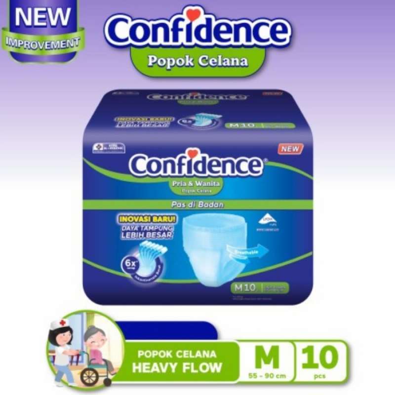 Jual Confidence Heavy Flow Ukuran M10/ Popok Celana Dewasa Model Pants ... Jual Confidence Heavy Flow Ukuran M10/ Popok Celana Dewasa Model Pants ...
