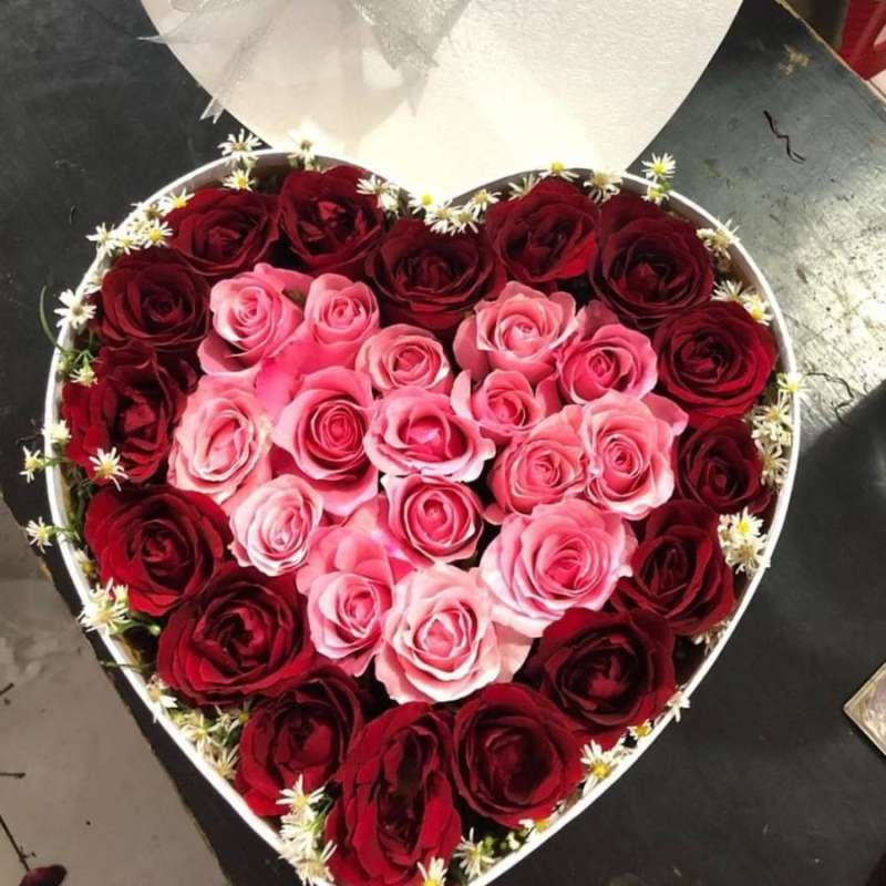 Jual buket bunga box love di Seller ratuu florist surabaya - Embong ...