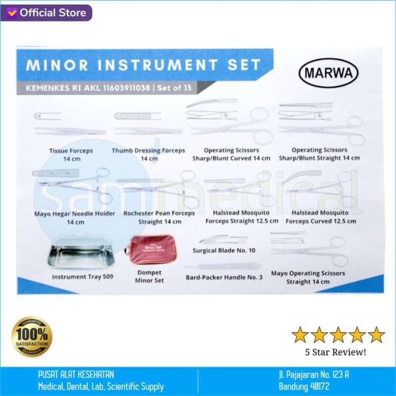 Jual Marwa Minor Set Atau Alat Bedah Minor Di Seller Sam Medical ...