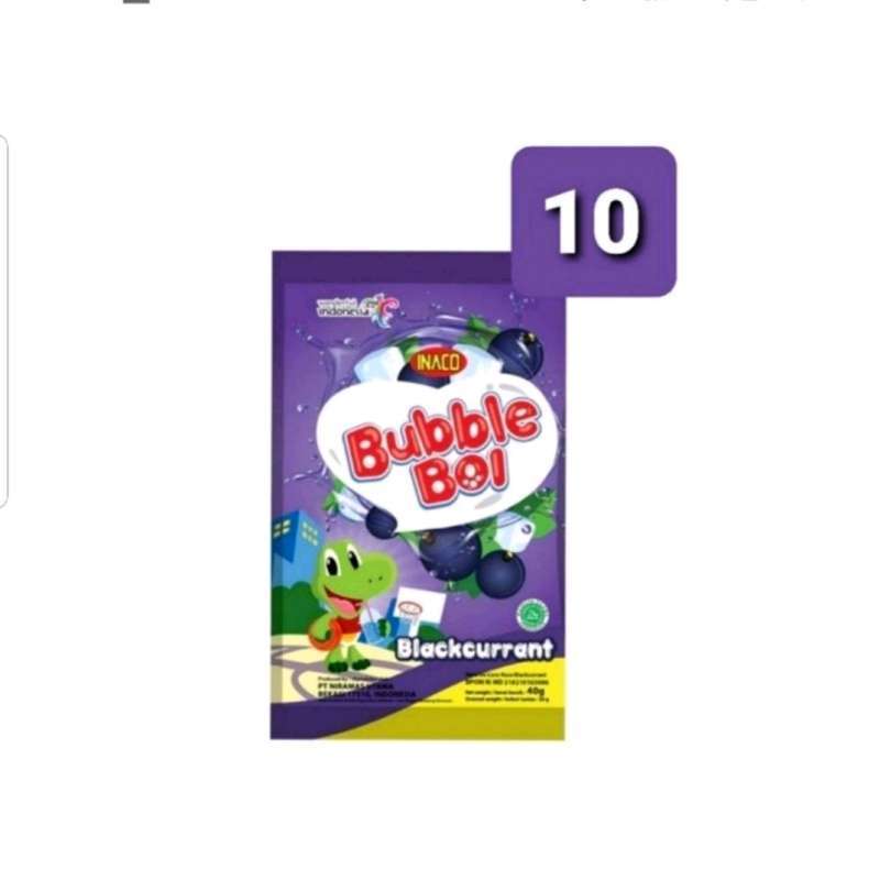 Jual Inaco Bubble Boi Jelly Rasa blackcurrant [40 gr]/ renceng isi 10 ...