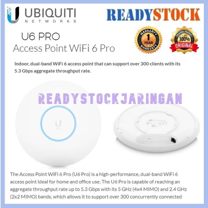 Jual Ubiquiti U6-PRO UniFi 6 PRO Access Point WiFi 6 Pro di Seller ...