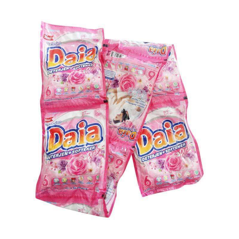 Jual DAIA Pink Deterjen & Softener [55 g/ 72 sachet/ karton] di Seller Toko Yansen - Neglasari ...