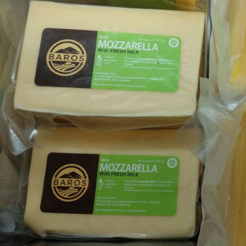 Jual keju mozarella 250 gram Baros with Fresh Milk di Seller Caprilin ...