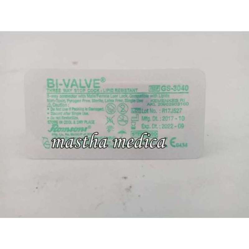 Promo Triway Tri Way Stopcock Bivalve Romsons Gs-3040 Pengatur Infus ...