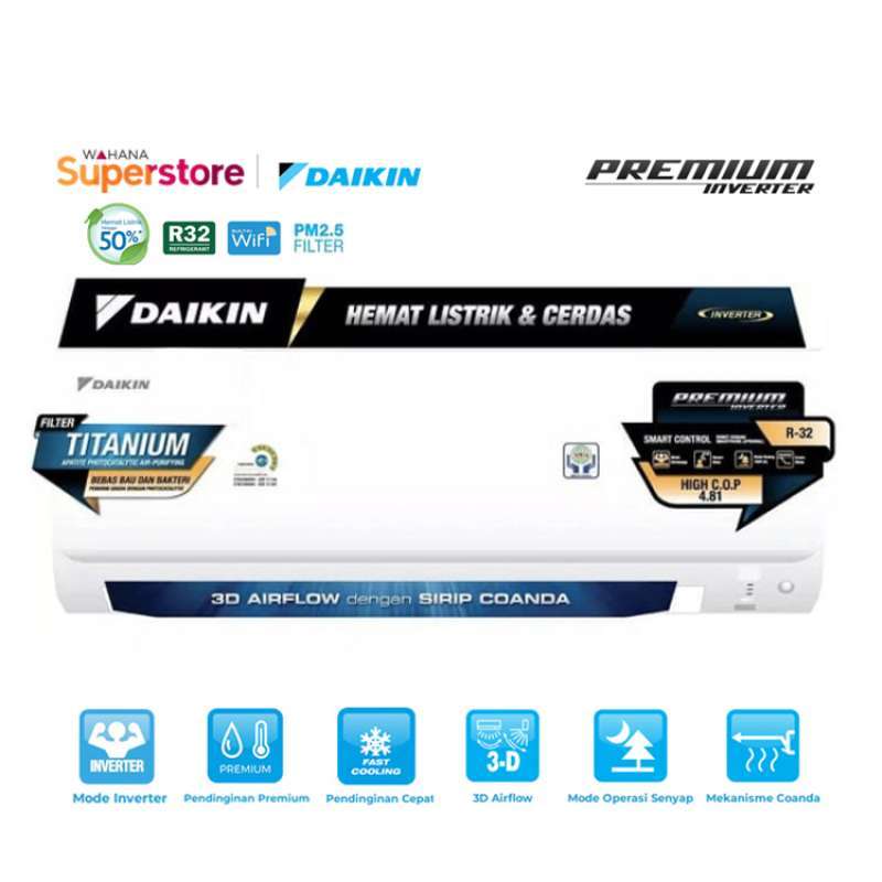 Promo Daikin AC Split Premium High Inverter Thailand 1 PK - FTKM25SVM4 ...