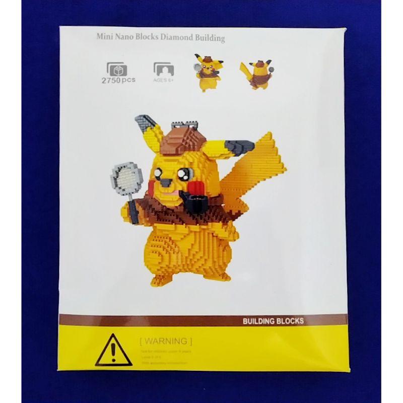 Jual Balody LOZ Detective Pikachu Lego Nano Block [Ukuran Besar/ Free ...