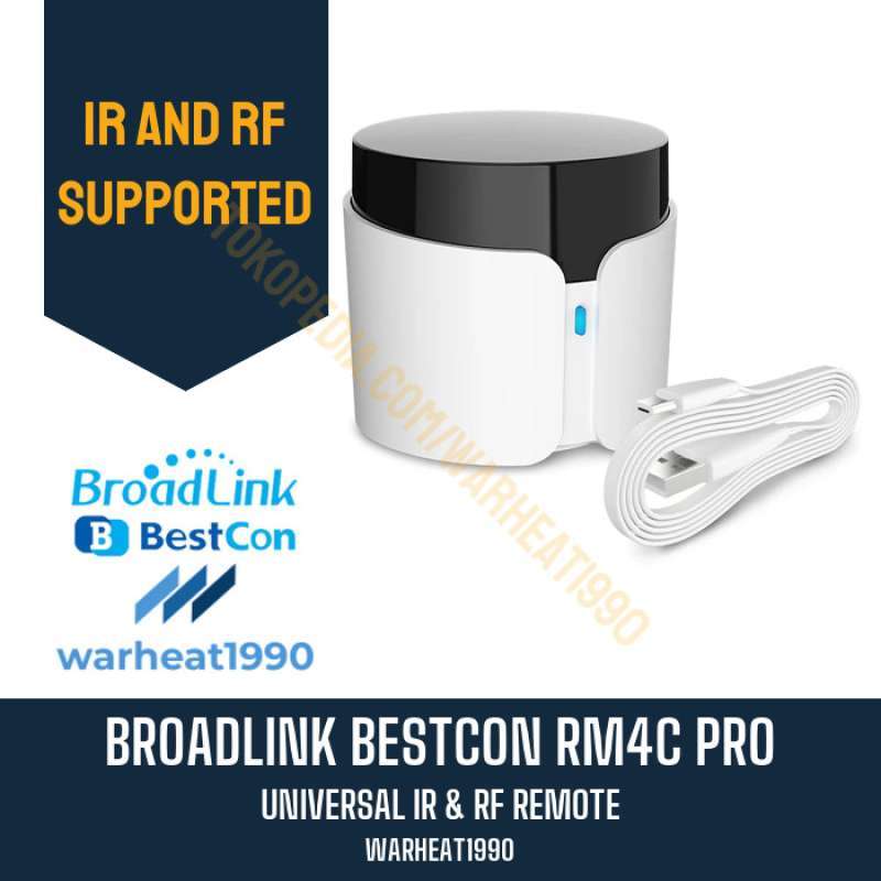 Promo Broadlink Bestcon Rm4c Pro Ir Rf Universal Remote Wifi Rm4