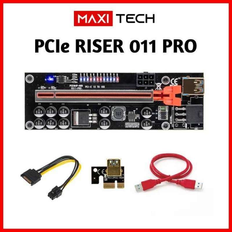 Promo Pcie Riser 011 Pro 10 Kapasitor Terbaru Diskon 15% di Seller ...