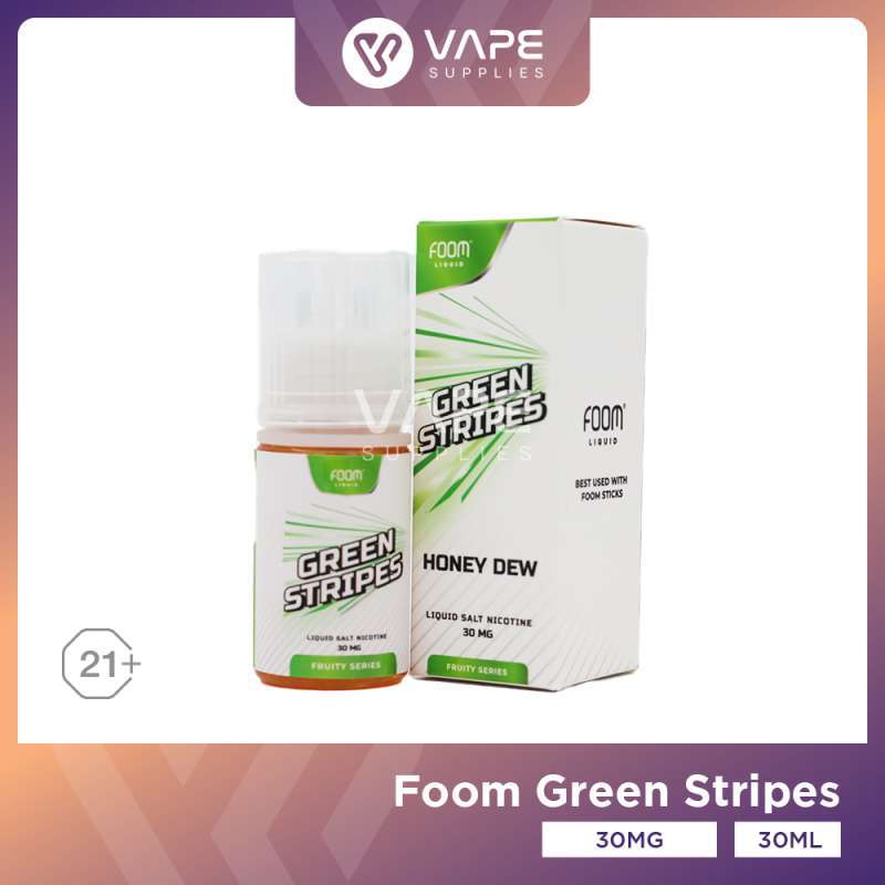 Jual Cairan Foom Green Stripes Honeydew Salt Nic 30ML di Seller Vape ...