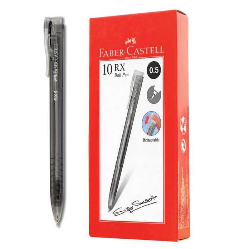 Jual [ PACK ] Pulpen Ballpoint Pen 0,5 - Faber Castell RX MURAH di ...