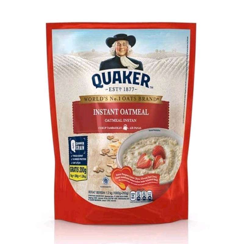 Promo Quaker Instant Oatmeal 1200 gr Merah 1.2 kg Diskon 4% di Seller ...